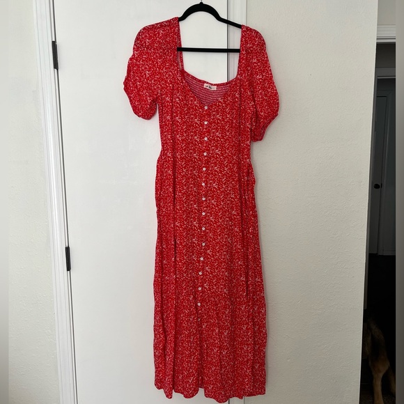 Three Bird Nest | Dresses | Three Bird Nest Red Maxi Dress With Elegant ...